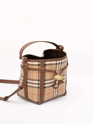 Burberry Mini Drawstring Bucket Bag - Multicolor
