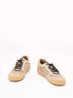 Prada Speedrock Leather And Mesh Sneakers - Multicolor