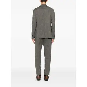 Tagliatore Grey Suits Double Breasted Suits
