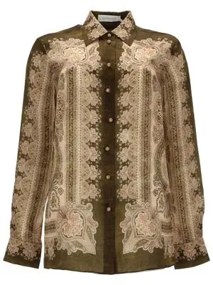 Zimmermann Camicia Luna - Green