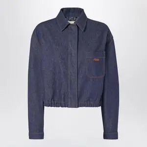 Fendi Navy Denim Jacket - Blue