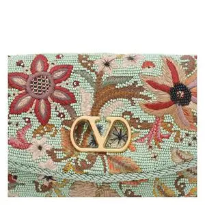 Valentino Garavani Small Embroidered Devain Clutch