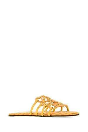 Loewe Petal Anagram Slippers - Orange