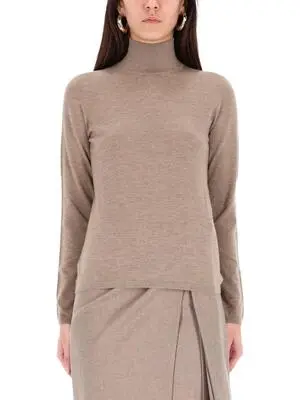 Max Mara Turtleneck Cashmere Sweater - Cream