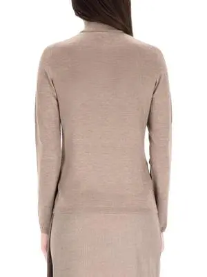 Max Mara Turtleneck Cashmere Sweater - Cream