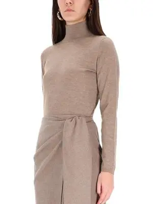 Max Mara Turtleneck Cashmere Sweater - Cream