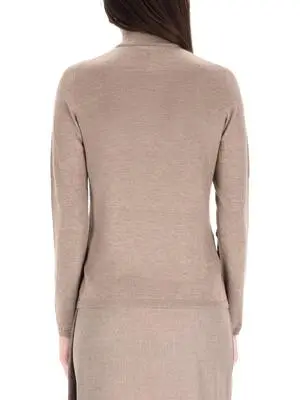 Max Mara Turtleneck Cashmere Sweater - Cream