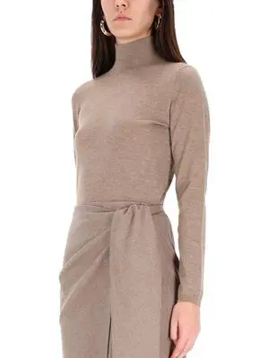 Max Mara Turtleneck Cashmere Sweater - Cream