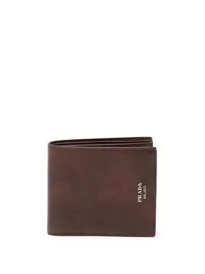 Prada Antiqued Leather Wallet - Multicolor
