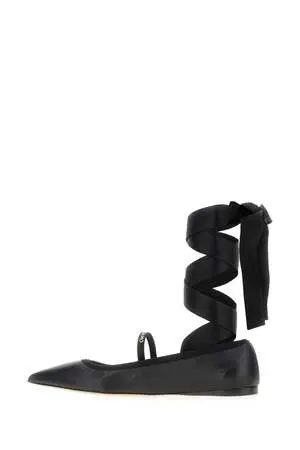 FERRAGAMO Leather Ballerina Flats - Multicolor