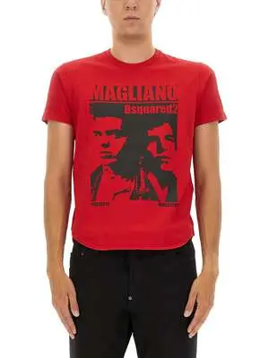 Dsquared2 T-shirt With Print - Red
