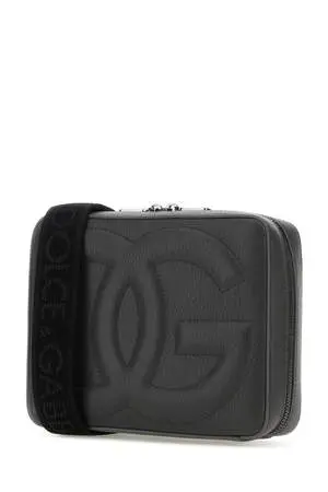 Dolce & Gabbana Dark Grey Leather Crossbody Bag - Gray