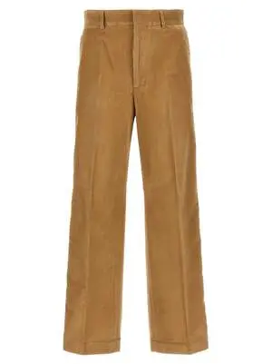 Palm Angels Corduroy Tape Pants - Cream