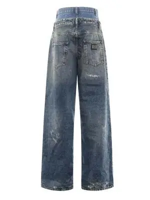 Dolce & Gabbana Double Layer Denim Jeans