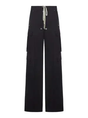 Rick Owens Cotton Cargobelas Trousers - Black
