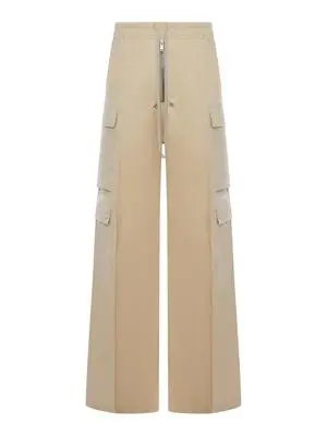 Rick Owens Cotton Cargobelas Trousers - Cream
