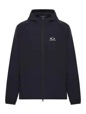 Balenciaga Technical Fabric Zip-up Jacket - Black