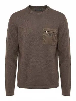 Prada Sweater With Re-nylon Detail - Multicolor