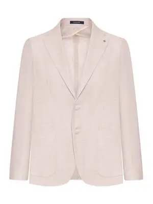 Tagliatore Montecarlo Tailored Linen Jacket - Pink