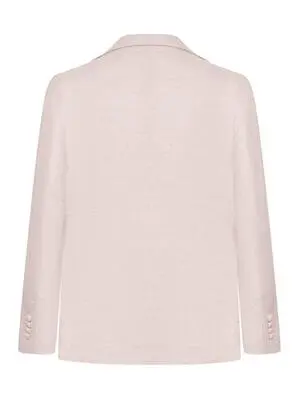 Tagliatore Montecarlo Tailored Linen Jacket - Pink