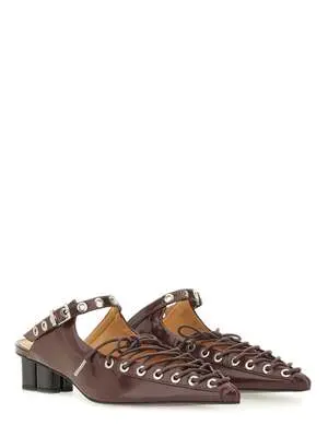 GANNI Mule Lace-up - Multicolor