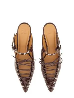 GANNI Mule Lace-up - Multicolor
