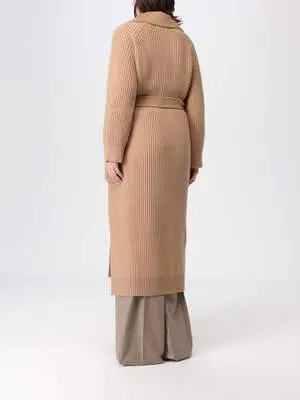 Max Mara Long Belted Overcoat - Cream