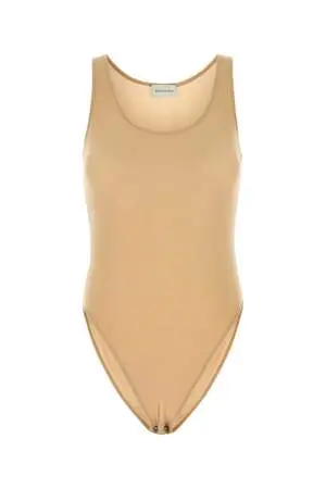 Magda Butrym Stretch Cupro Bodysuit - Brown