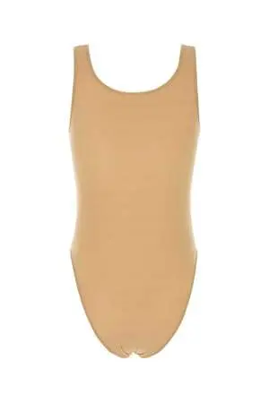 Magda Butrym Stretch Cupro Bodysuit - Brown