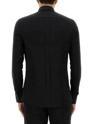 Dolce & Gabbana Gold Poplin Stretch Shirt - Black
