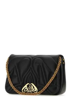 Alexander McQueen Leather Shoulder Bag - Black