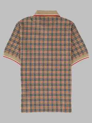 Burberry Checked Polo Shirt - Multicolor
