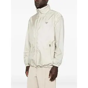 Prada Neutrals Jackets Lightweight Jackets