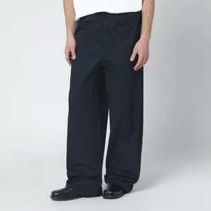 JIL SANDER Midnight Cotton Trousers - Blue