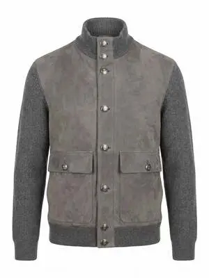 Brunello Cucinelli Brunello Cucinelli Men Leather Jacket Multicolor