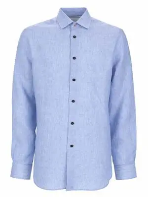 Paul Smith Camicia In Lino - Blue