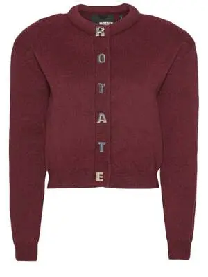ROTATE BY BIRGER CHRISTENSEN Cardigan With Letters - Multicolor