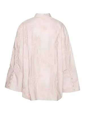 ROTATE BY BIRGER CHRISTENSEN Oversized Shirt With Floral Details