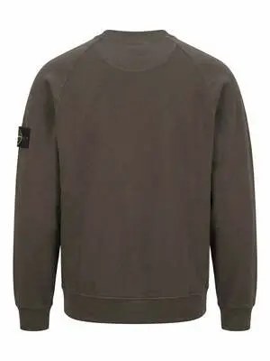 Stone Island Organic Cotton Fleece Sweatshirt