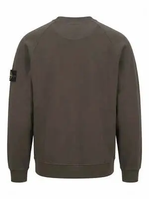Stone Island Organic Cotton Fleece Sweatshirt - Multicolor