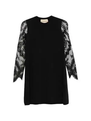 Valentino Garavani Lace Detail Mini Dress - Multicolor