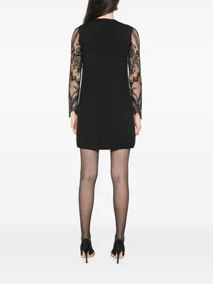 Valentino Garavani Lace Detail Mini Dress