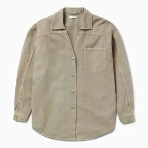 1989 STUDIO Light Brown Denim Overshirt