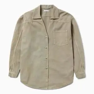1989 STUDIO Light Brown Denim Overshirt - Cream
