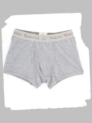 VIVIENNE WESTWOOD Set Da Due Boxer In Cotone - Gray