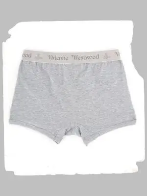 VIVIENNE WESTWOOD Set Da Due Boxer In Cotone - Gray