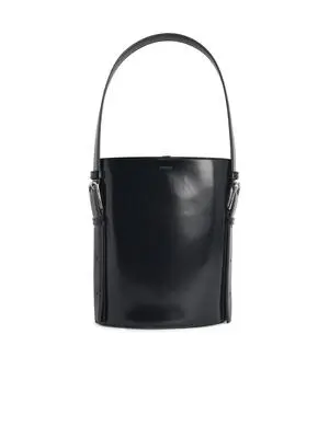 Coperni Erconomic Bucket' Leather Bag - Black