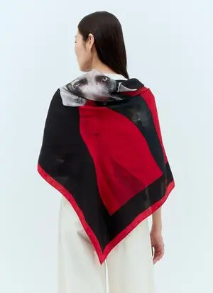 Max Mara Printed Silk Scarf