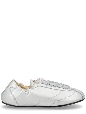 Repetto Silk Tennis Sneaker - Silver