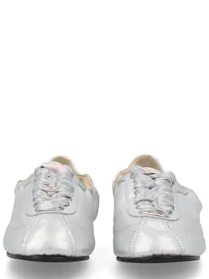Repetto Silk Tennis Sneaker - Silver